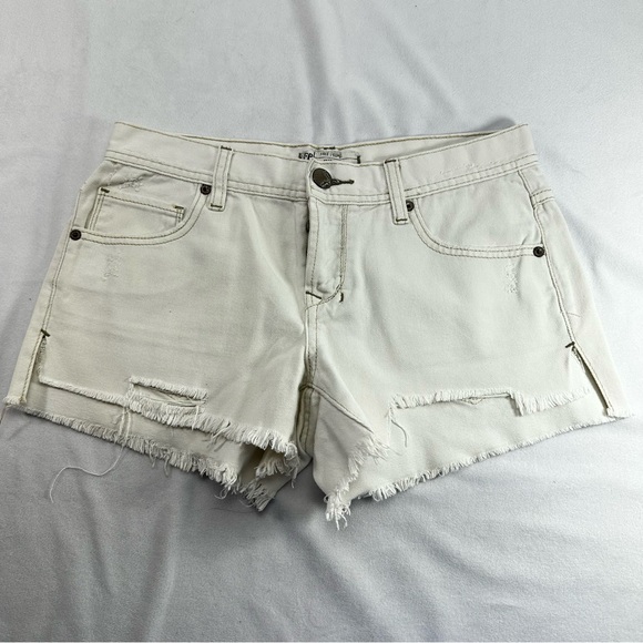 Free People | Shorts | Free People Cut Off Shorts Denim Distressed ...